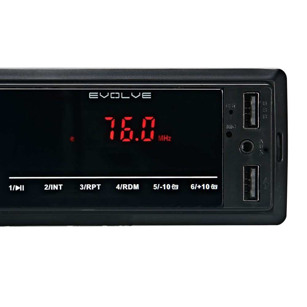 Autoradio Evolve Touch mp3 4x25wrms Fm/2 USB/AUX/2 RCA - P3354OUT [Reembalado] - Multi