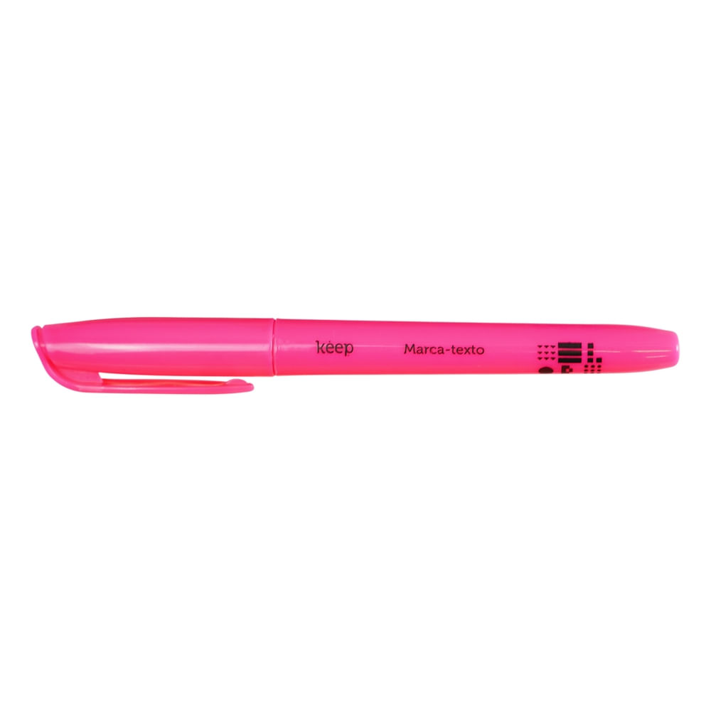 Marca Texto Rosa Caixa c/ 12 Unidades Keep - MR065OUT [Reembalado] - Multi