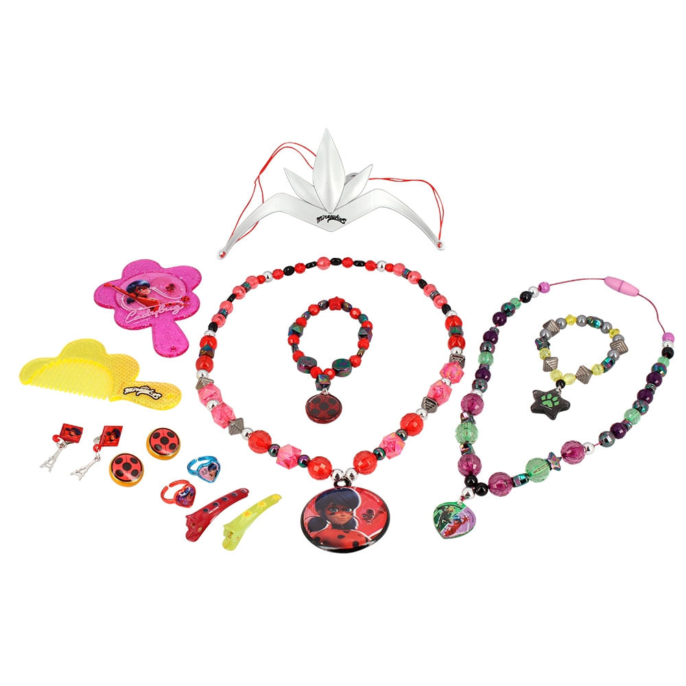 Miraculous Ladybug Kit de Acessórios Luxo 15Pcs Multikids - BR1764OUT ...