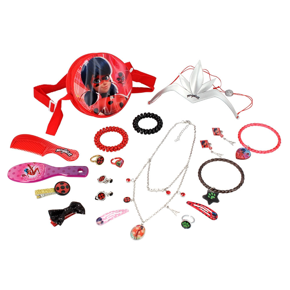 Miraculous Ladybug Kit de Acessórios Super Luxo 20Pcs Multikids ...
