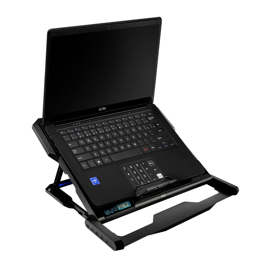 Cooler Para Notebook Com 6 Fans Led Azul Hexa Cooler - AC282OUT ...