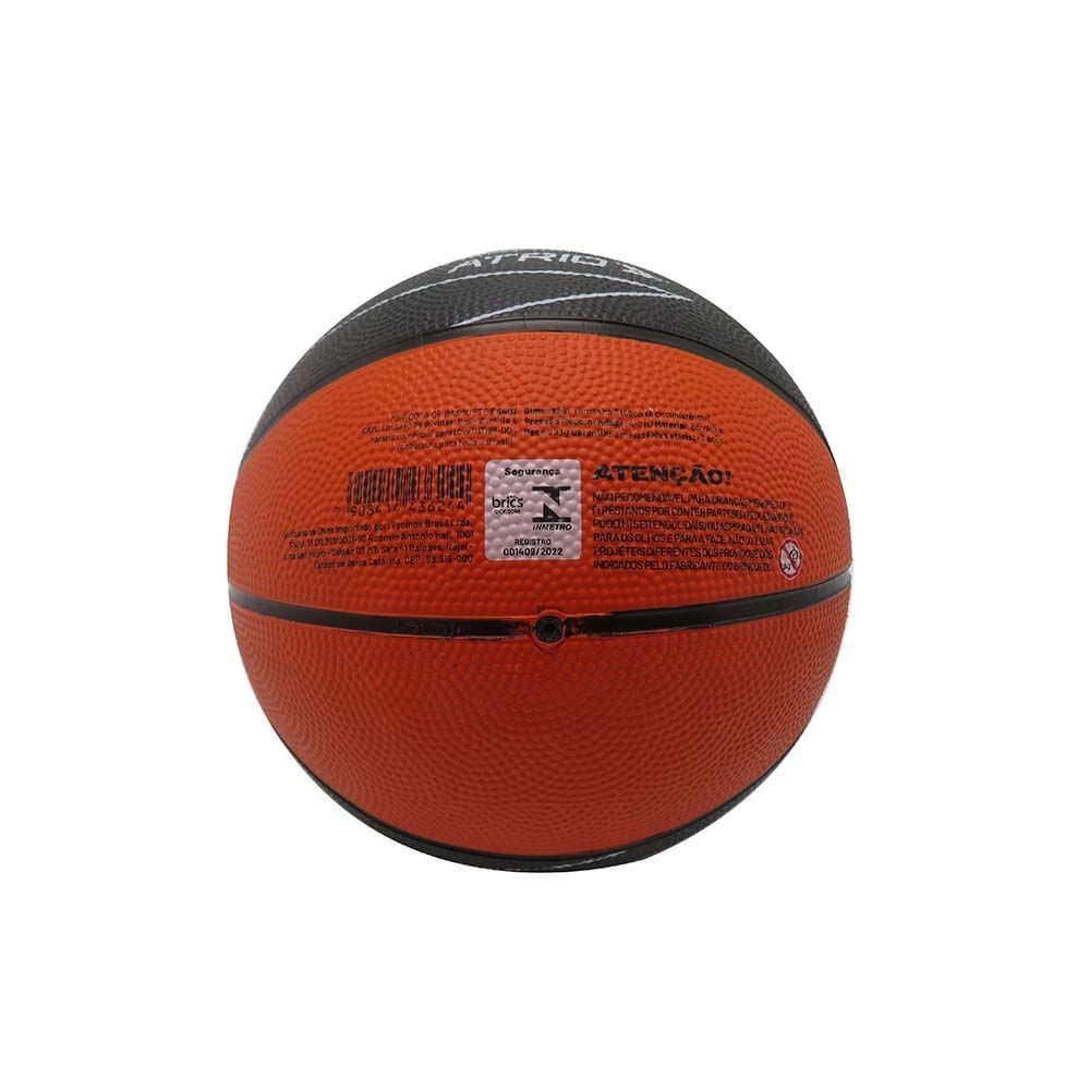 Mini Bola de Basquete Tamanho 3 280g Atrio - ES407 - Multi