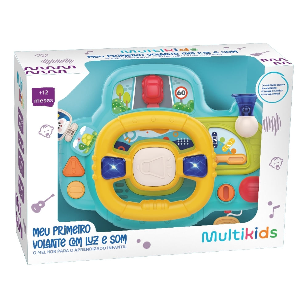 Meu Primeiro Volante Com Luz e Som Primeira Infancia Multikids - BR2173 ...