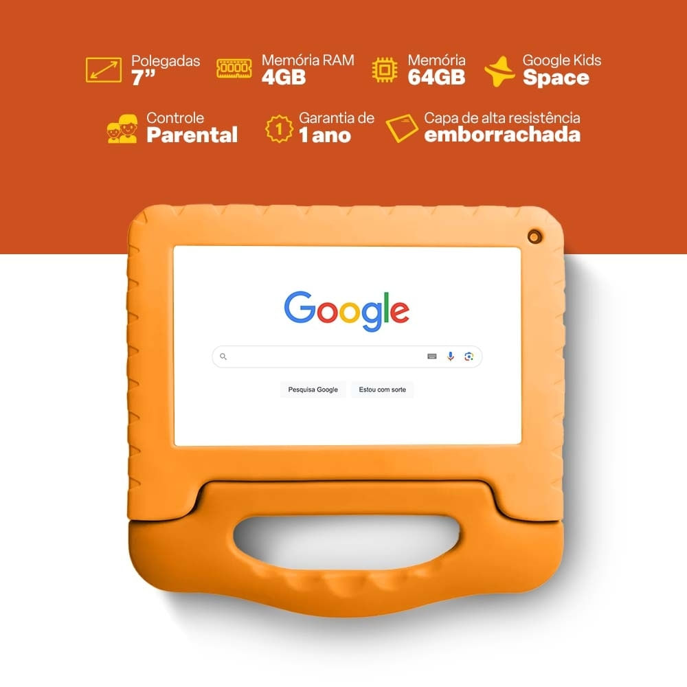 Tablet Infantil Mirage 7 Pol. Wi-fi 64GB 4GB RAM - MI100OUT ...