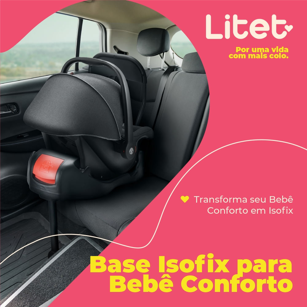 Base Isofix Para Bebês Conforto Litet - BB295