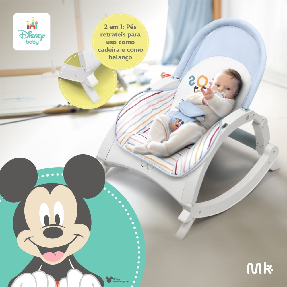 Cadeira de Descanso Happy Hop Mickey 0-20Kg Azul - BB383OUT ...