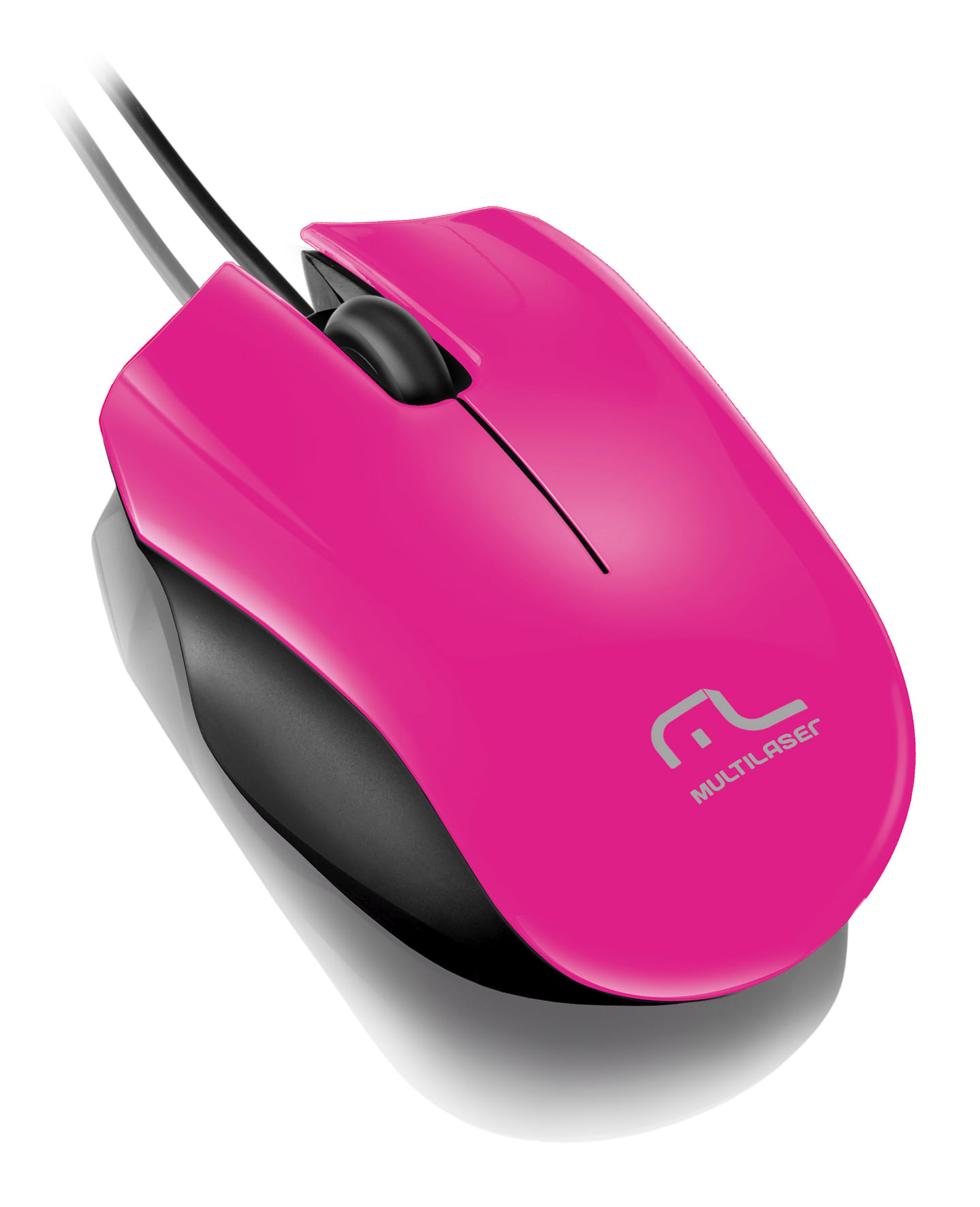 Mouse Multilaser Sport Precision 1200Dpi Usb Rosa - MO194 - Multi