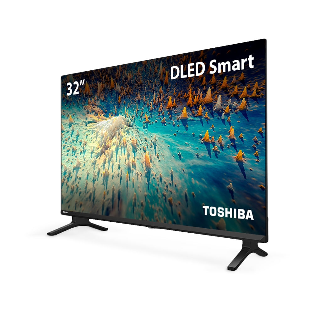 Smart Tela DLED 32'' HD Toshiba 32V35KB VIDAA 2 HDMI 2 USB Wi-Fi ...